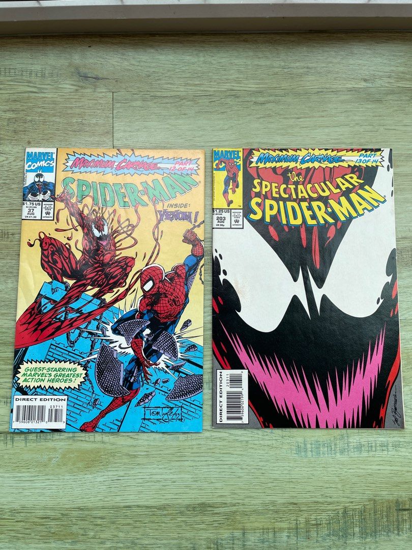 Spiderman comics Maximum Carnage complete, Hobbies & Toys, Books ...
