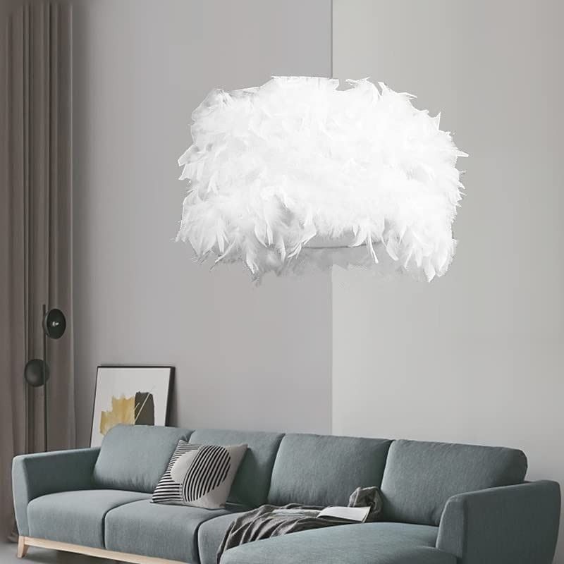 Sunallwell Feather Light Shade Modern Pendant Light Lampshades for ...
