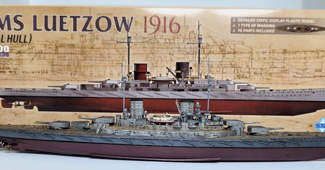 Takom 1/700 German battle ship SMS Derfflinger War ship model kit ...