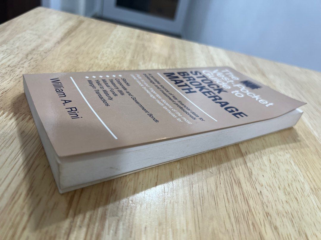 The Vest-Pocket Guide to Stock Brokerage Math - William A. Rini ...