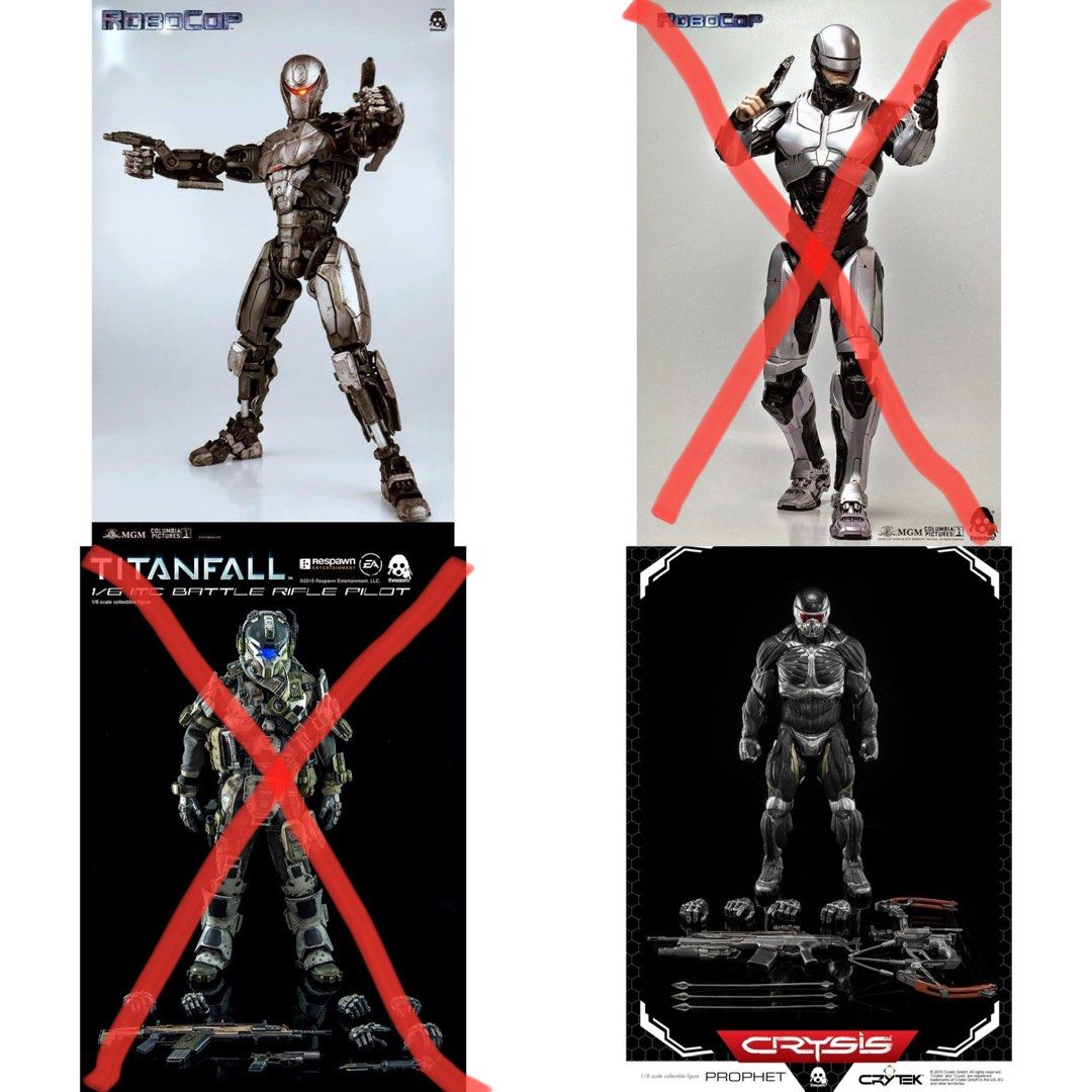 ThreeZero 1/6 Robocop EM-208 Robocop 1.0 Crysis Prophet TitanFall IMC ...