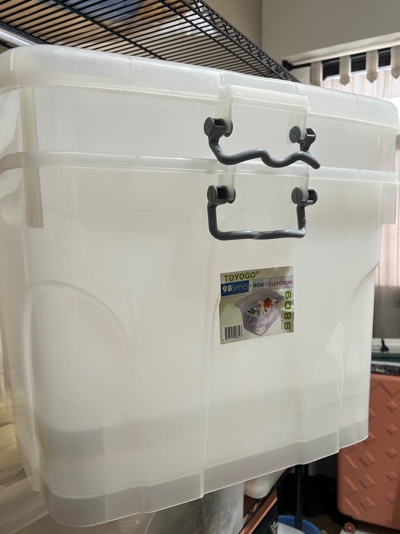 Toyogo Plastic Storage Containers Big, Furniture & Home Living, Home ...