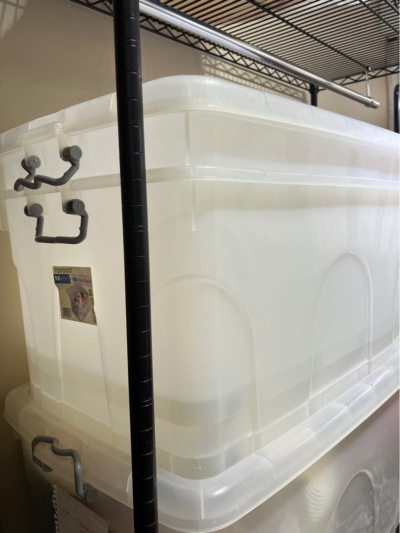 Toyogo Plastic Storage Containers Big, Furniture & Home Living, Home ...
