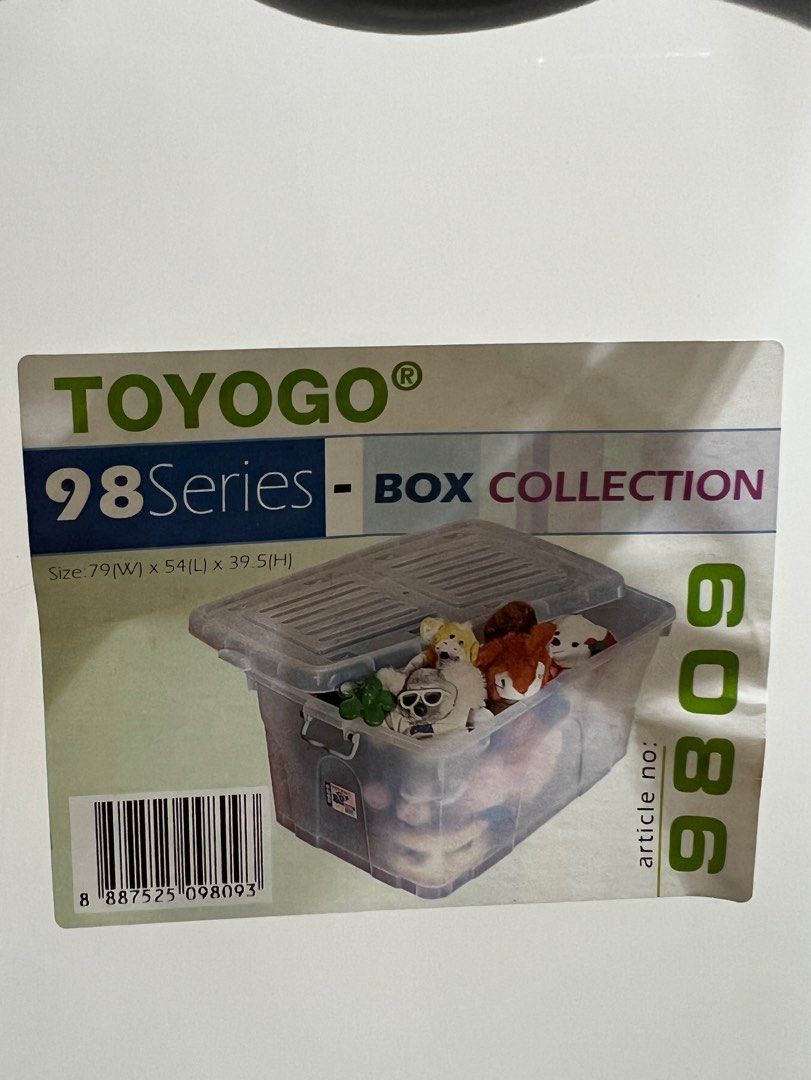 Toyogo Plastic Storage Containers Big, Furniture & Home Living, Home ...