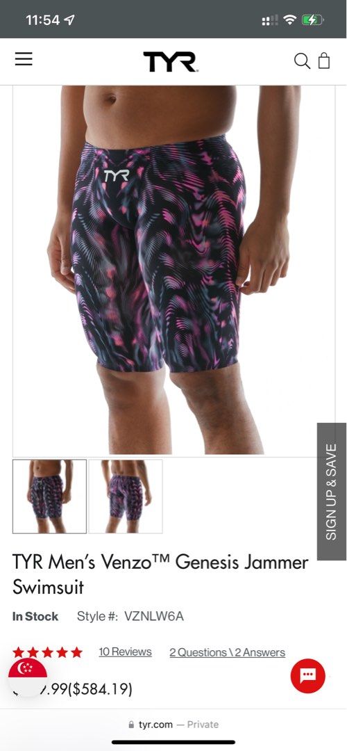TYR Venzo Tech Suit, Men's Fashion, Bottoms, Swim Trunks & Board Shorts ...