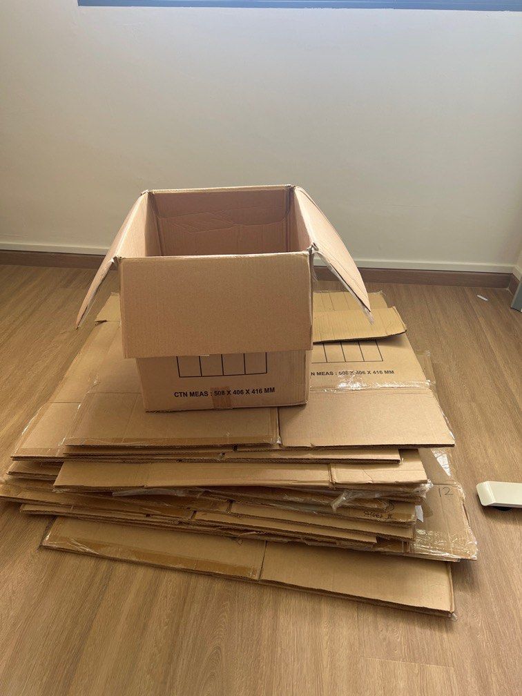 Used carton boxes for moving, Furniture & Home Living, Home Improvement ...