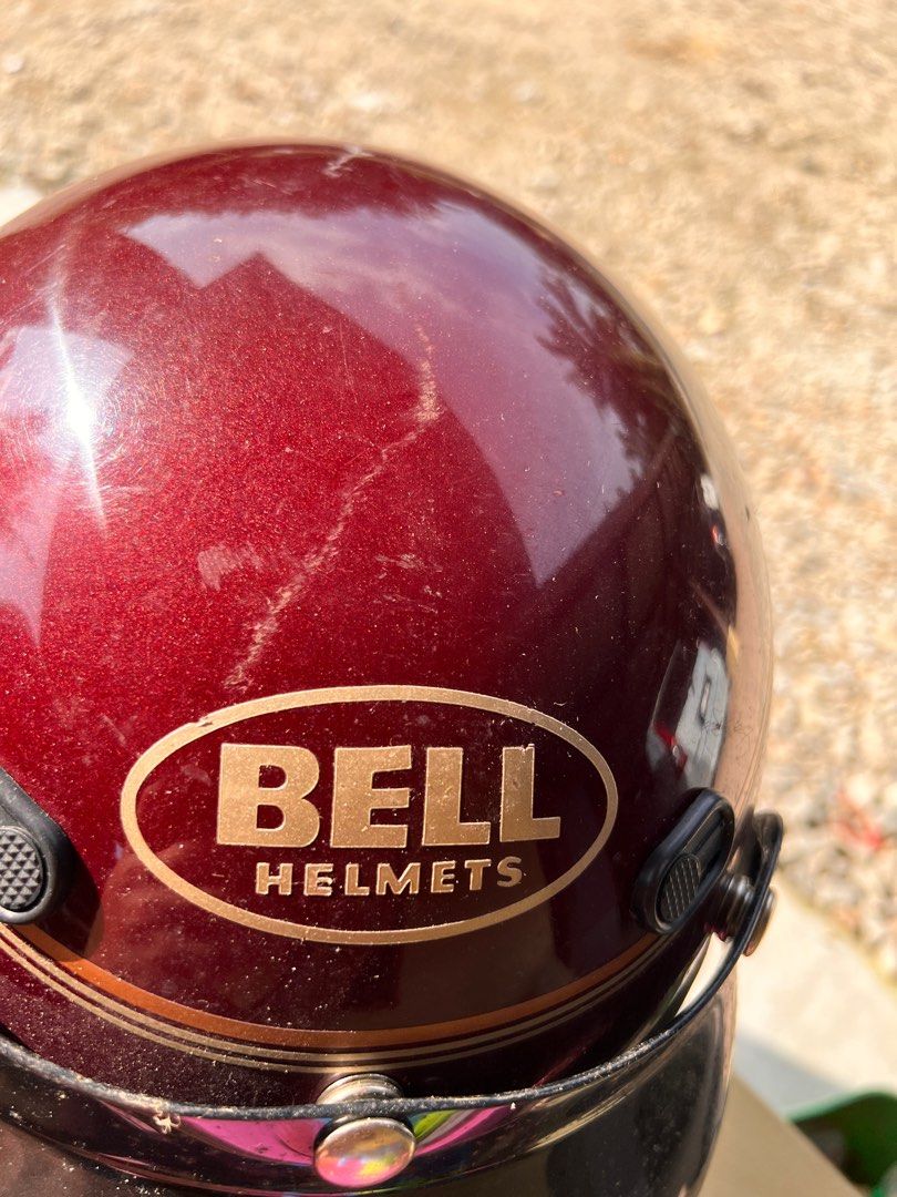 Vintage bell helmet, Motorcycles, Motorcycle Accessories on Carousell