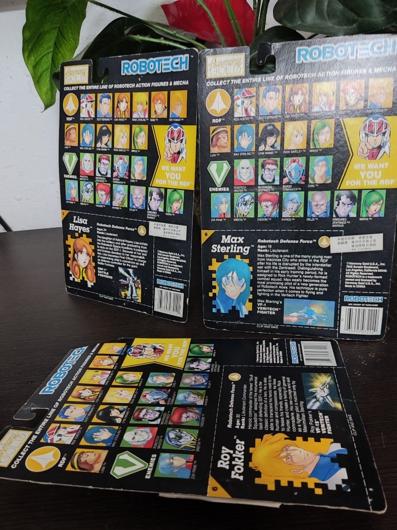 Vintage Robotech Macross pilot card only lot, Hobbies & Toys, Toys ...