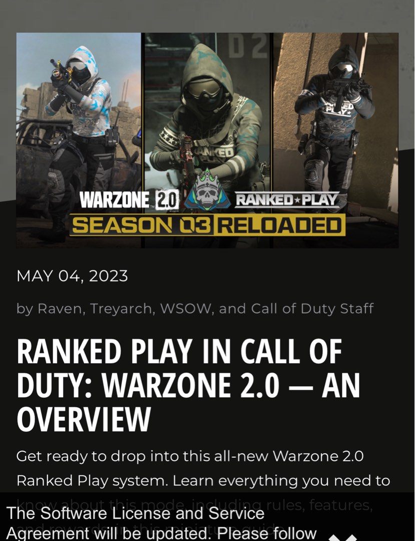 Warzone 2 Ranked play, Video Gaming, Video Games, PlayStation on Carousell