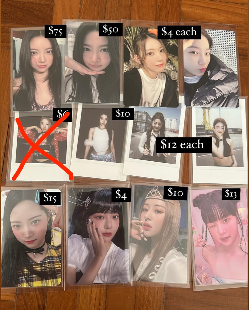 WTS LE SSERAFIM POBS AND PCS YUNJIN EUNCHAE POLA POLAROID SHOWCASE ...
