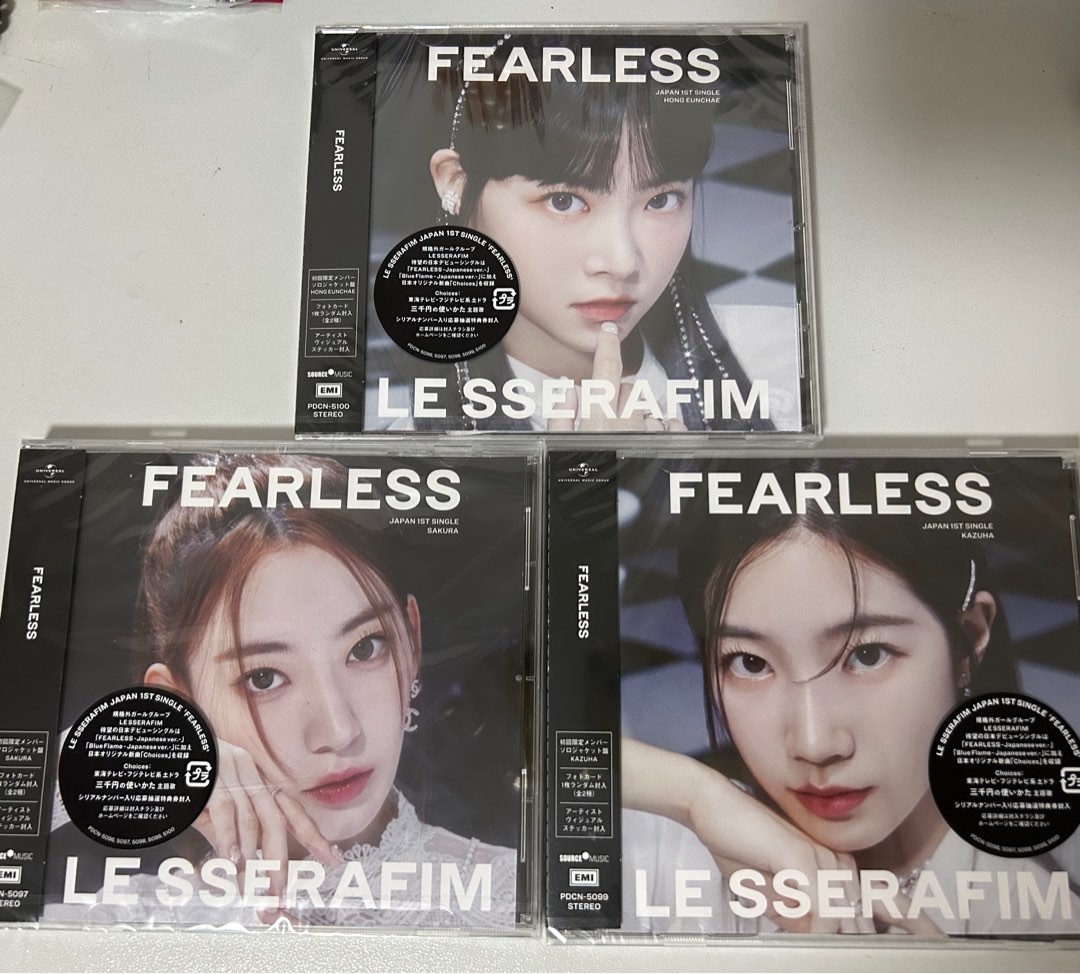 wts lesserafim eunchae kazuha sakura sealed japanese fearless jewel ...