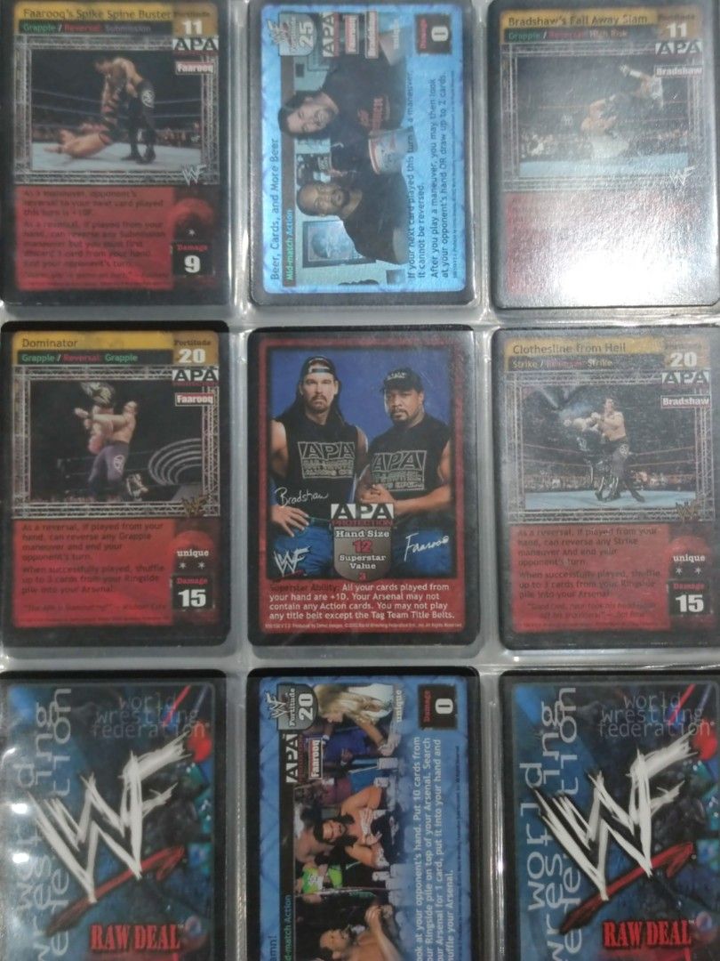 WWF WWE RAW Deal Ric Flair & APA Partial Set, Hobbies & Toys, Toys ...