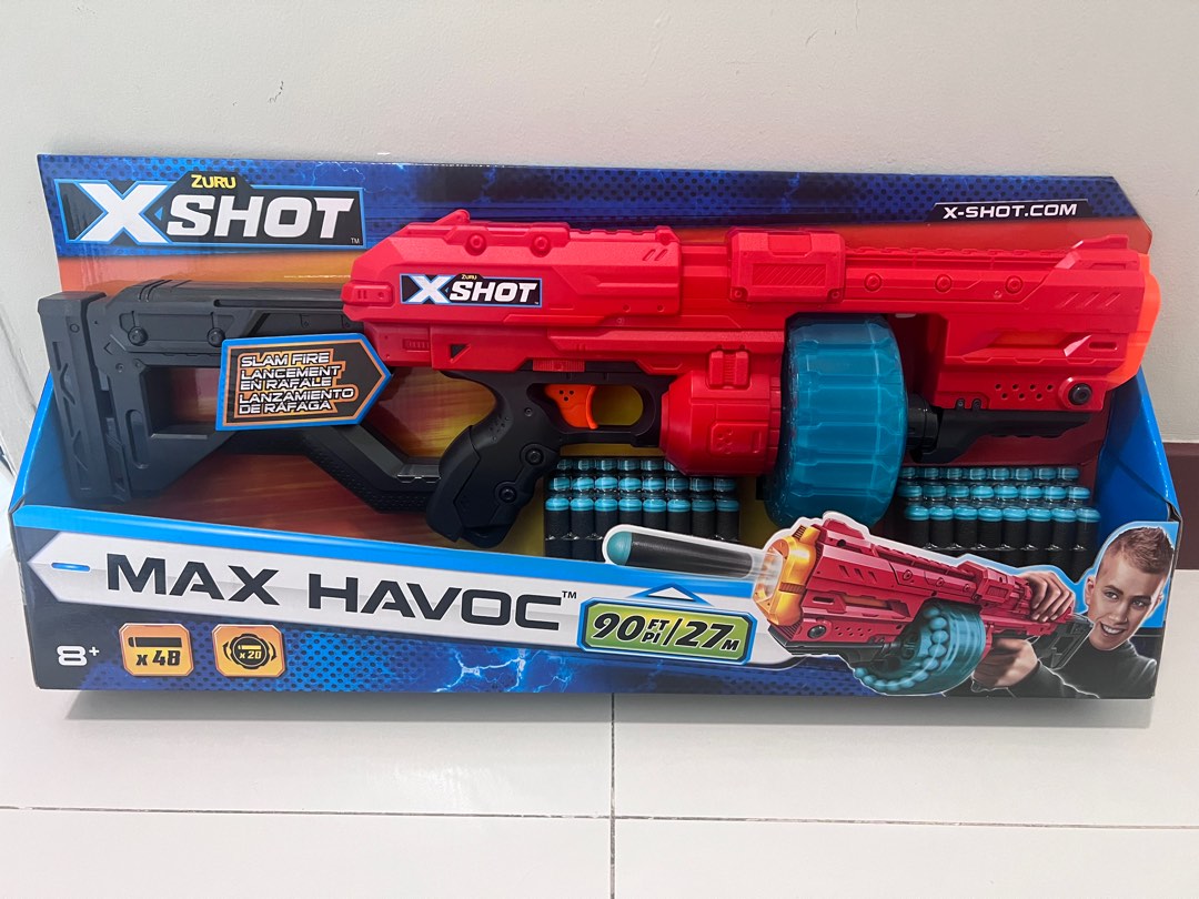 X-shot max havoc nerf toy gun blaster, Hobbies & Toys, Toys & Games on ...