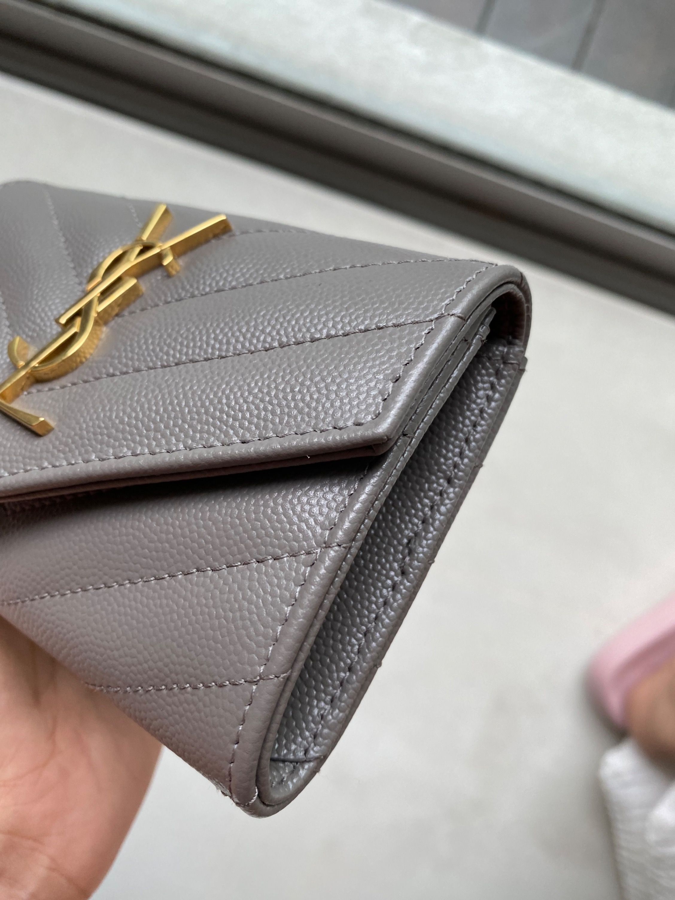 YSL Cassandre envelope wallet, Luxury, Bags & Wallets on Carousell
