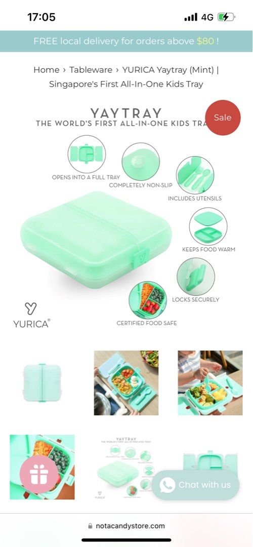 YURICA Yaytray (mint) | Singapore's First All-In-One Kids Tray, Babies ...