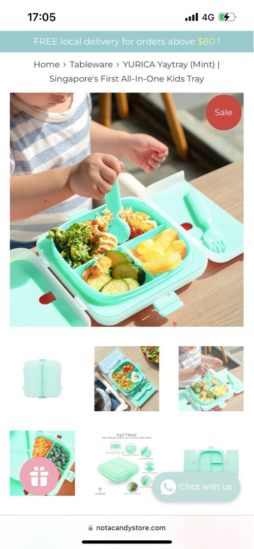 YURICA Yaytray (mint) | Singapore's First All-In-One Kids Tray, Babies ...