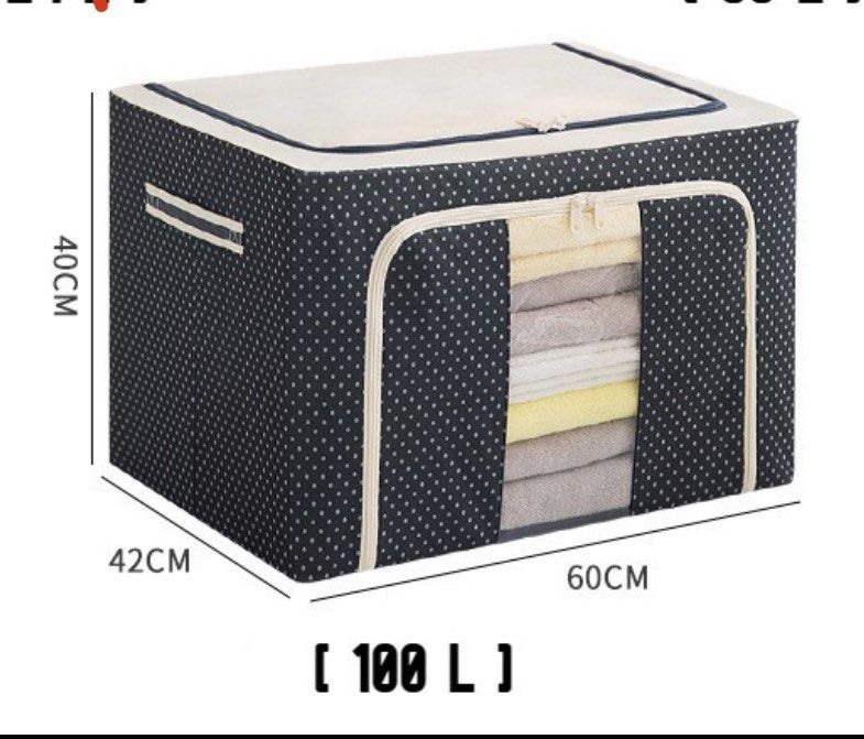 100L storage stackable box (2 piece), Furniture & Home Living, Home ...