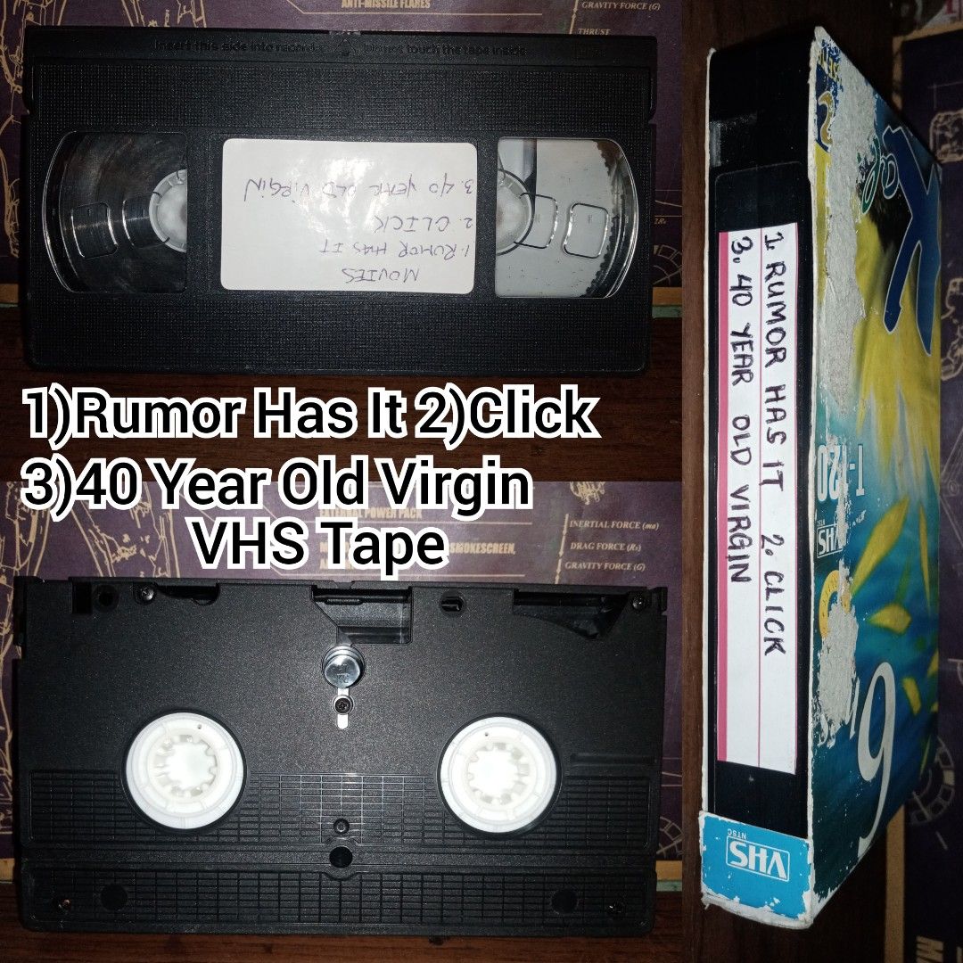 1980s-90s VHS (Video Home System) Tapes Two, Hobbies & Toys ...