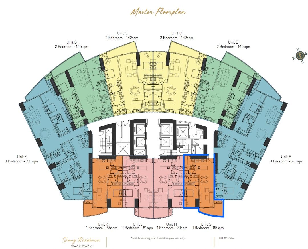 1 Bedroom unit at Shang Residences at Wack Wack alternative to One ...