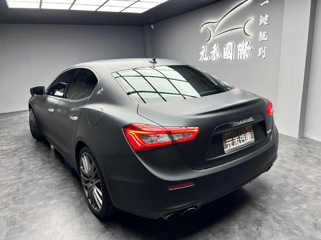 2016年式 Maserati Ghibli 3.0 V6 汽油 消光黑貼膜, 汽車, 汽車出售在旋轉拍賣