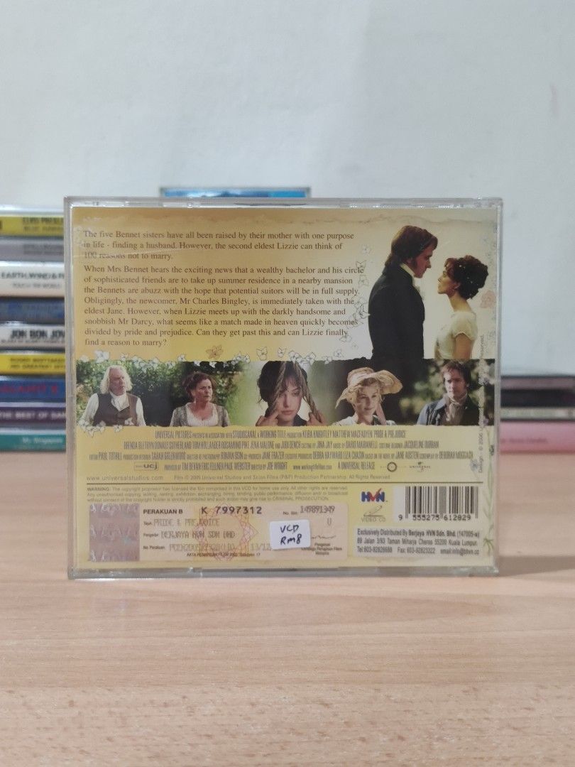 (2VCD) Pride & Prejudice, Hobbies & Toys, Music & Media, CDs & DVDs on Carousell