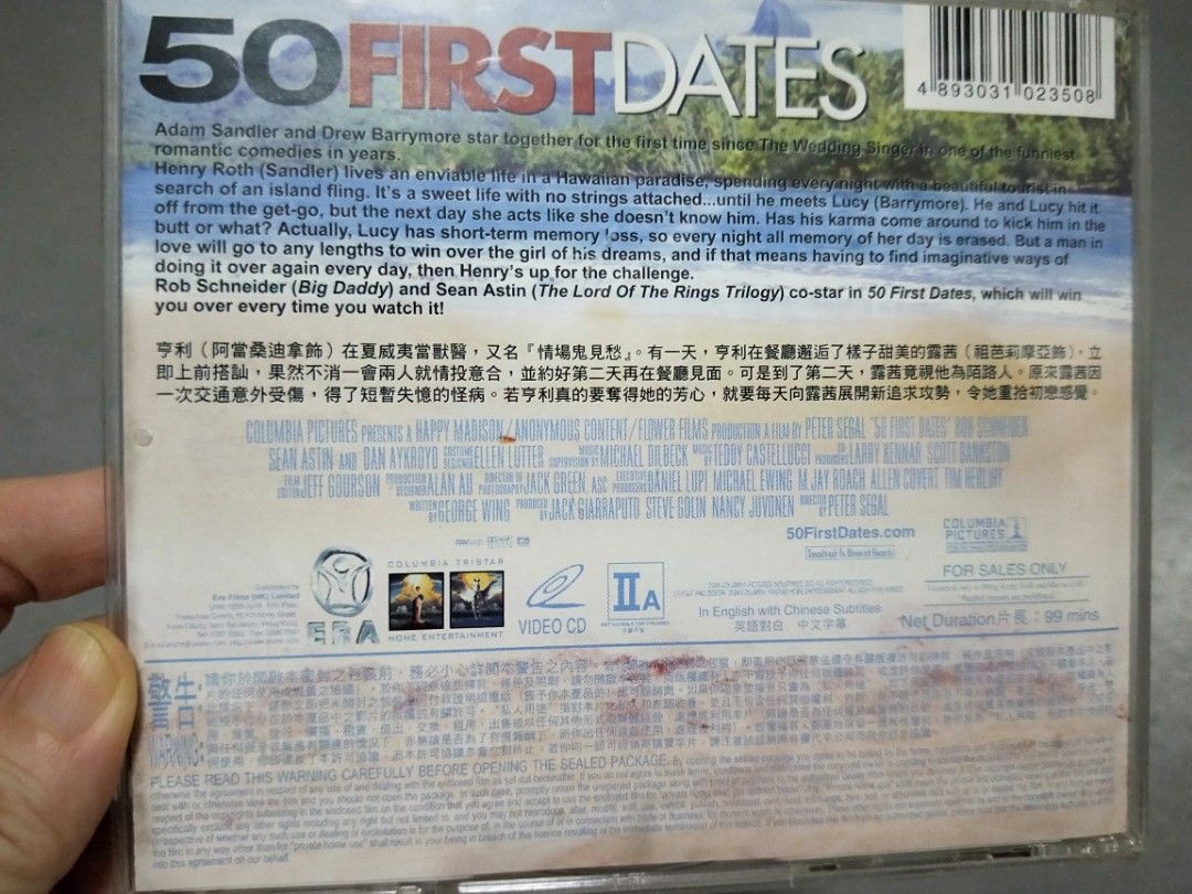 50 First Dates VCD, Hobbies & Toys, Music & Media, CDs & DVDs on Carousell