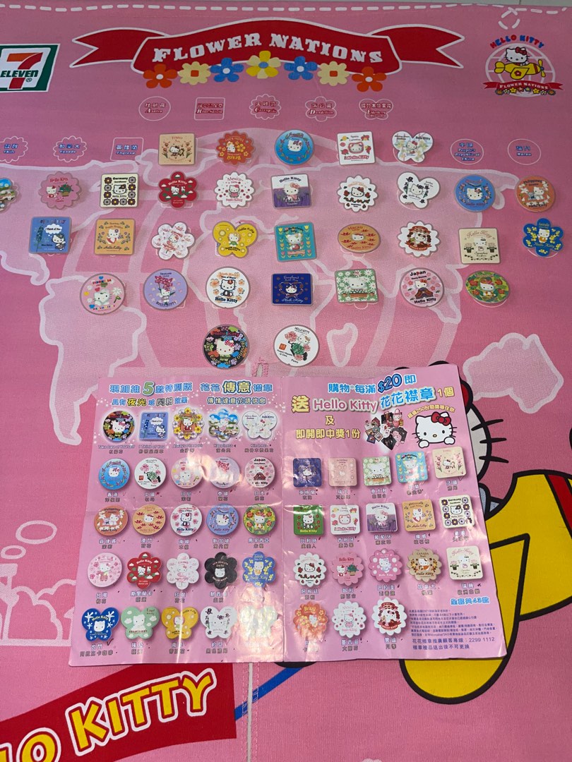 7-Eleven Hello Kitty 絕版掛牆飾物 2005年Sanrio x 7-Eleven, 傢俬＆家居, 家居裝飾, 牆上裝飾 ...