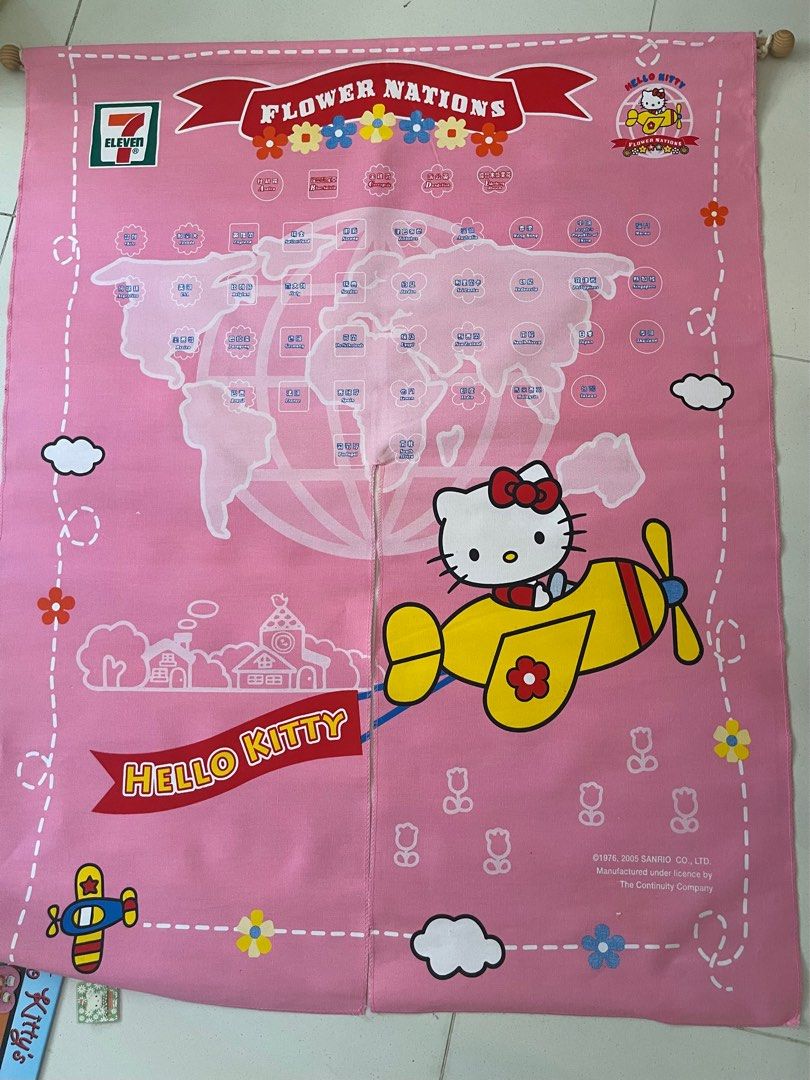 7-Eleven Hello Kitty 絕版掛牆飾物 2005年Sanrio x 7-Eleven, 傢俬＆家居, 家居裝飾, 牆上裝飾 ...