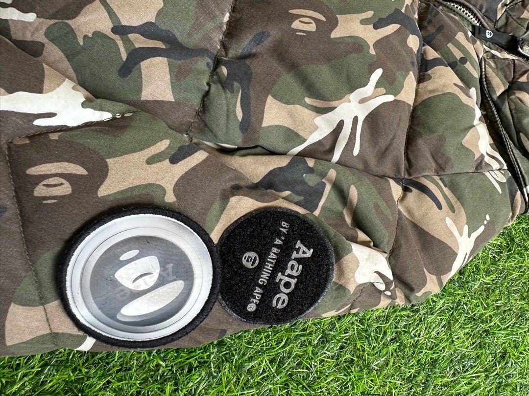 Aape By bathing ape camouflage puffer jacket Authentic, Men's Fashion ...