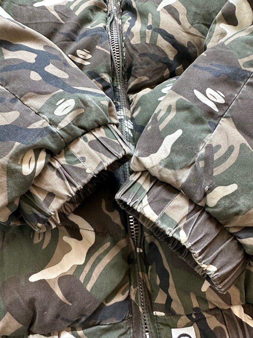 Aape By bathing ape camouflage puffer jacket Authentic, Men's Fashion ...