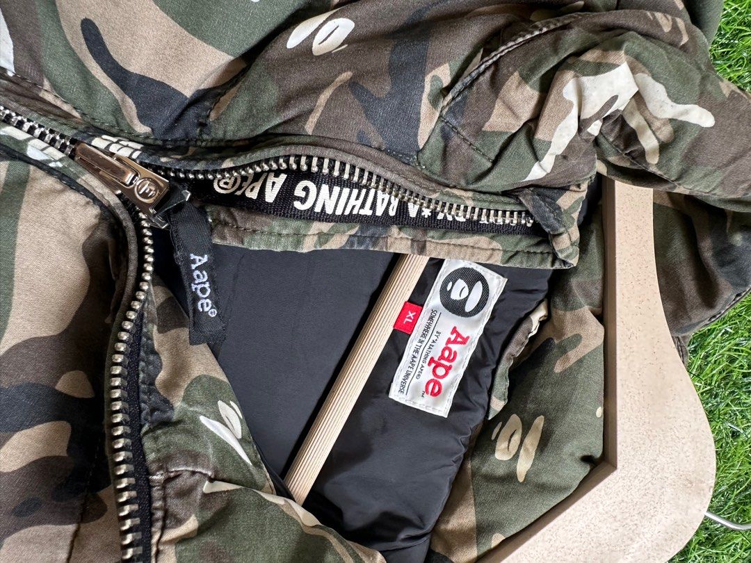 Aape By bathing ape camouflage puffer jacket Authentic, Men's Fashion ...