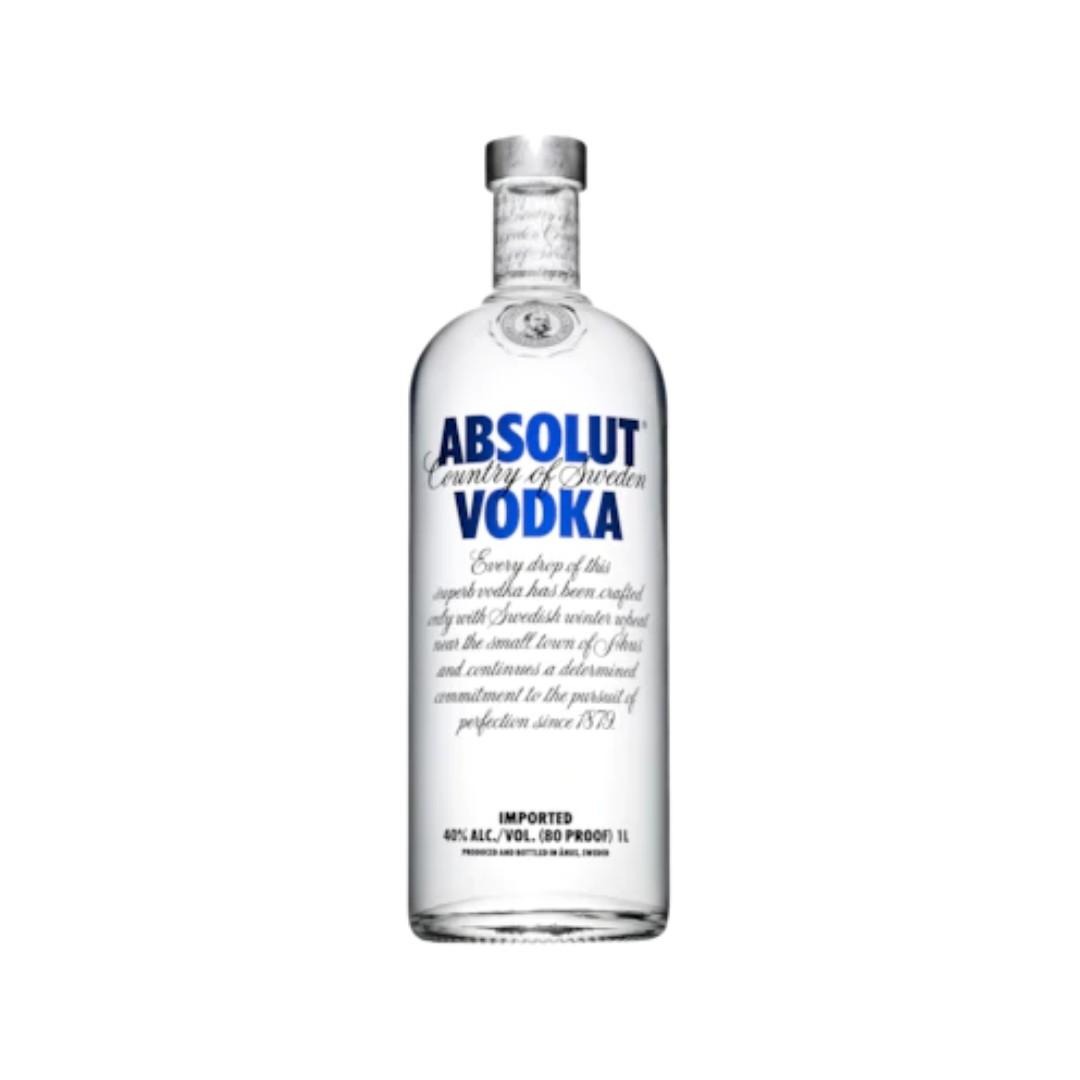 Absolut Vodka 1L, Food & Drinks, Alcoholic Beverages on Carousell