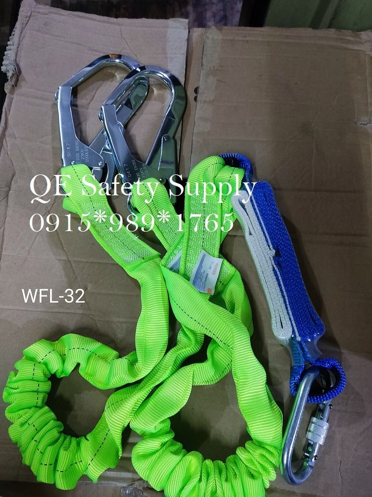 Adela Double Elastic Rubber Lanyard Big Hook with Shock Absorber WLF32 ...