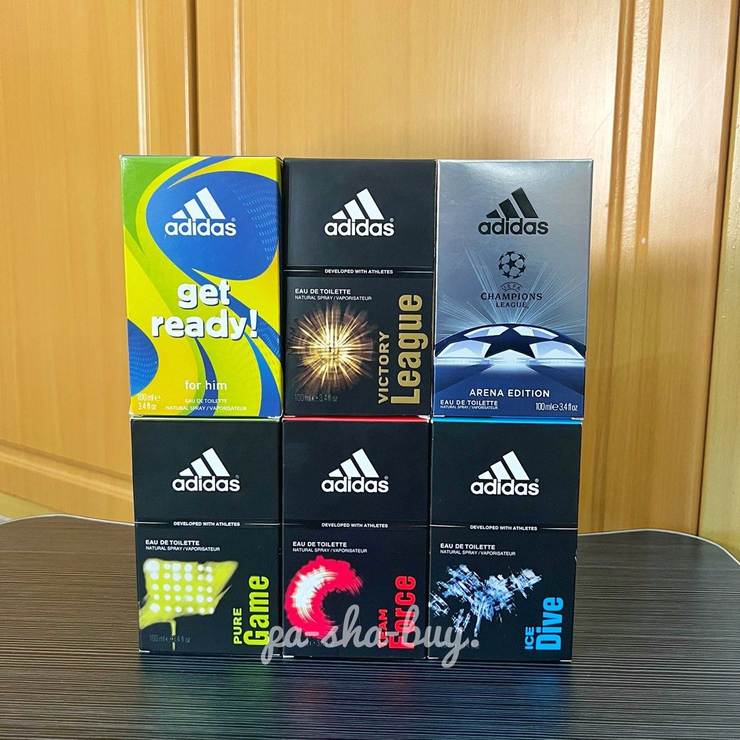 Adidas EDT Perfumes 100ml for Men Ice Dive/Pure Game/Get Ready ...