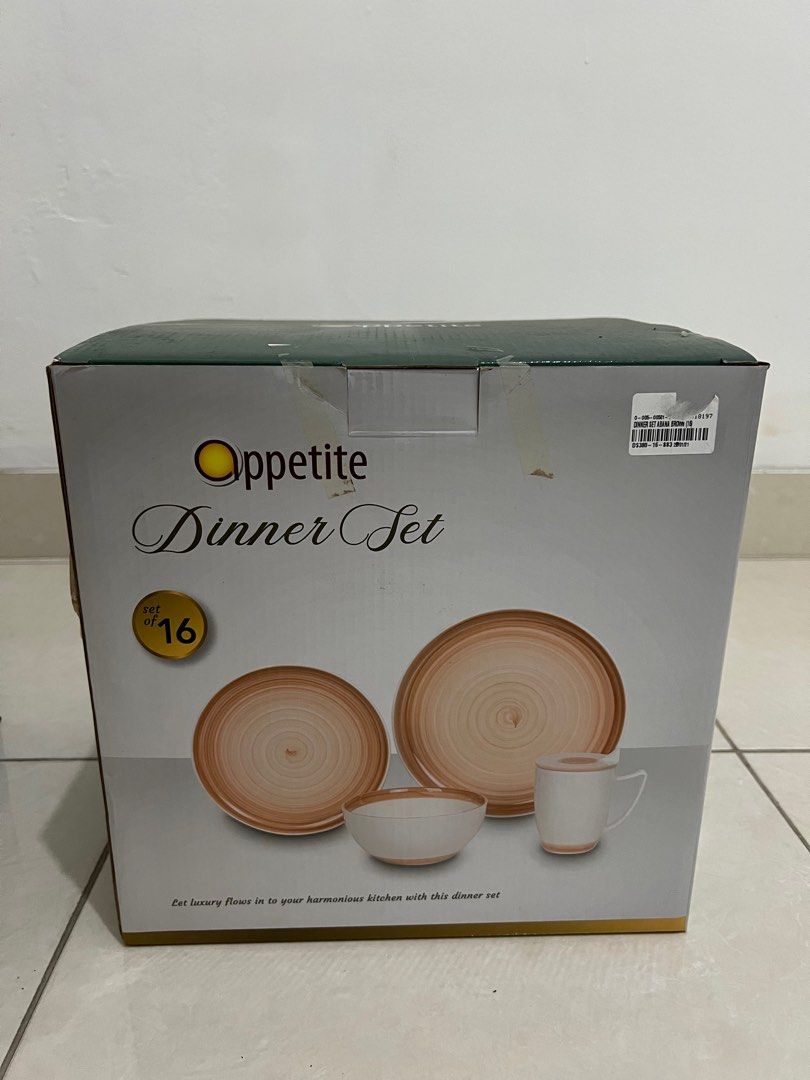 APPETITE DINNER SET (16), Kitchen & Appliances di Carousell