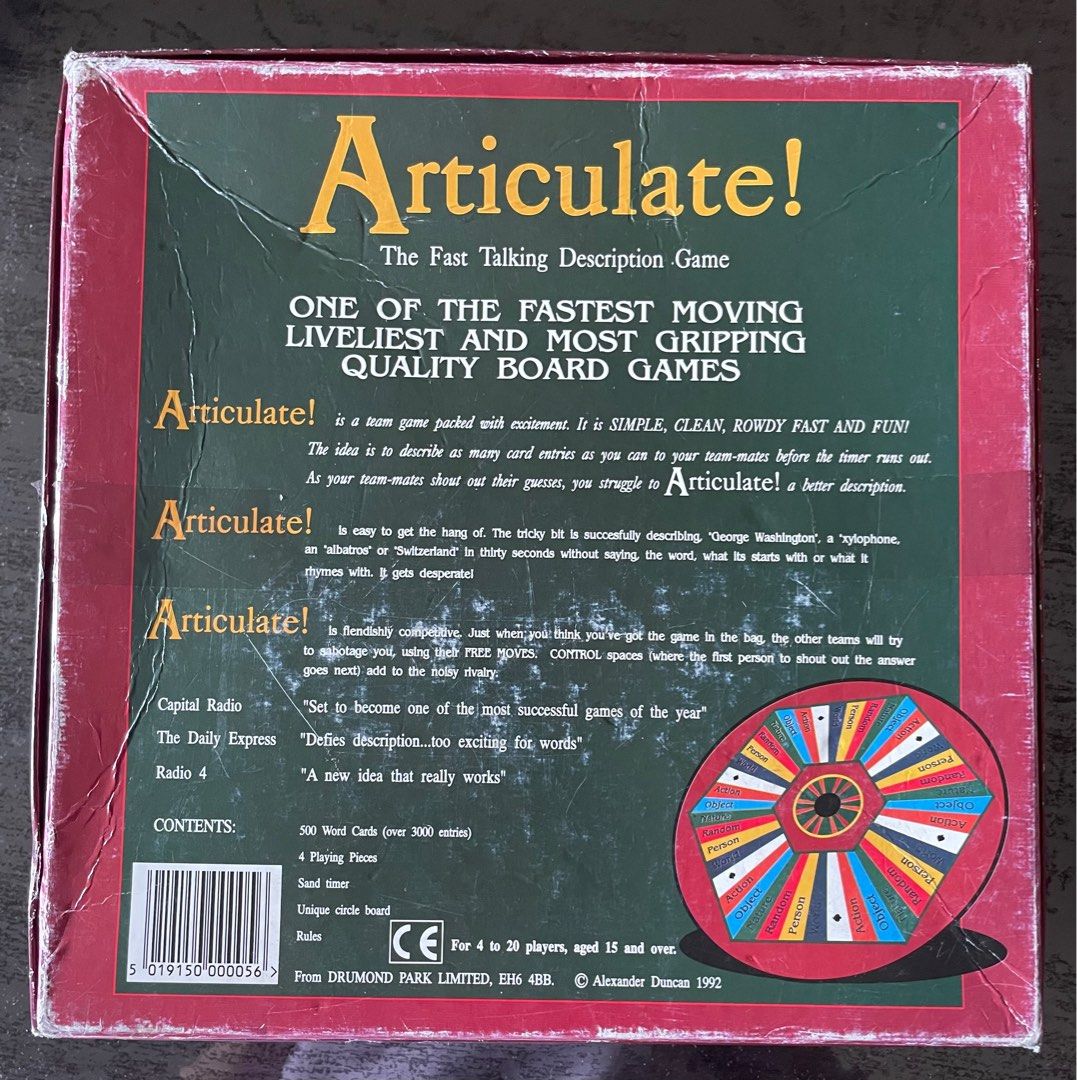Articulate The Fast Talking Description Game. One of the fastest moving ...