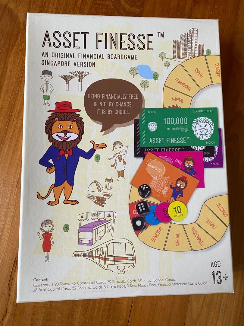 Asset Finesse Financial board game, Hobbies & Toys, Toys & Games on ...