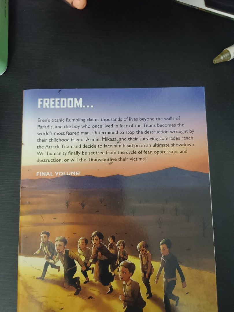 Attack on titan (aot) final volume( vol 34), Hobbies & Toys, Books ...