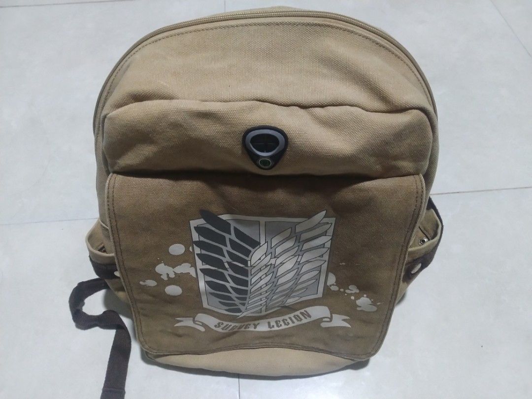 Attack on Titan Backpack, Men's Fashion, Bags, Backpacks on Carousell