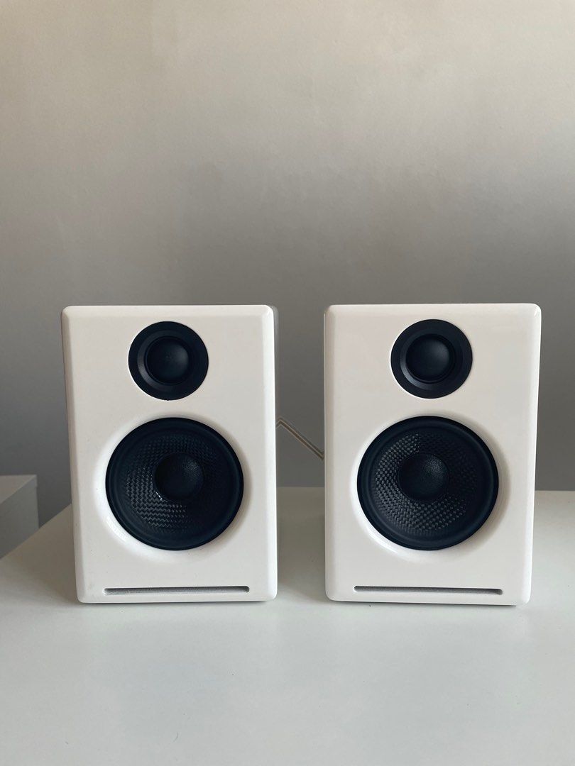 Audioengine A2+ Wireless Powered Desktop Speakers White, Audio ...