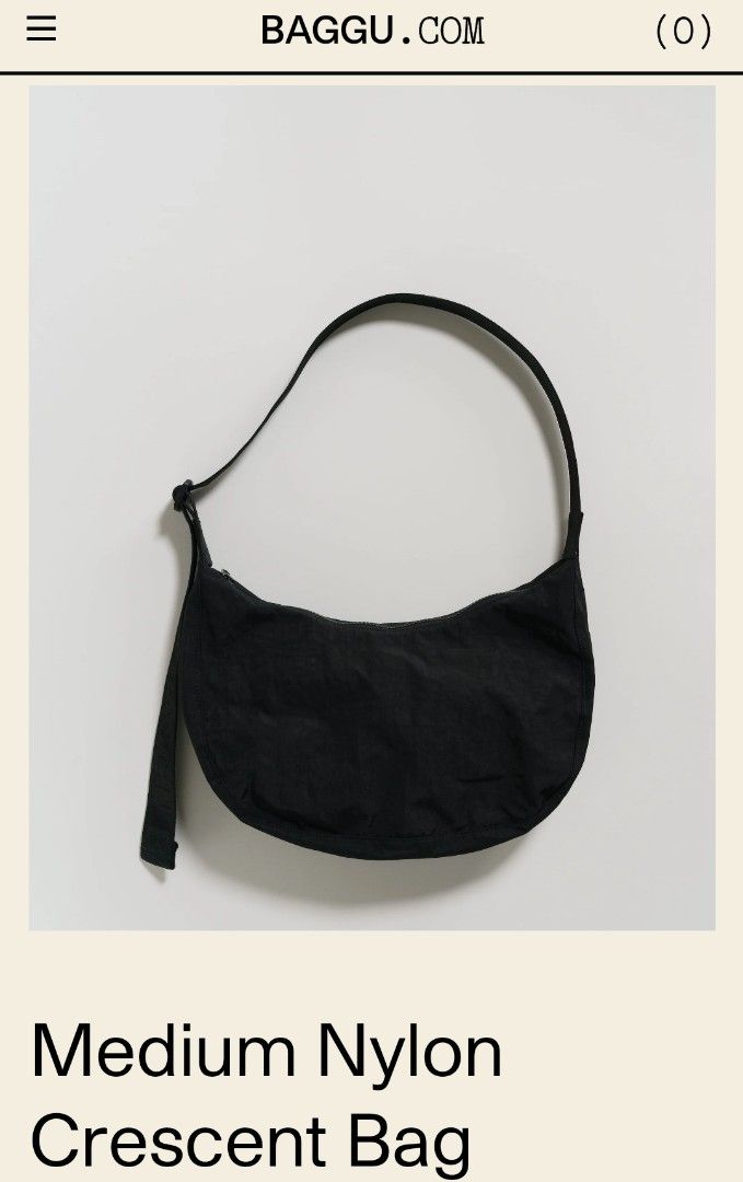 Baggu Medium Nylon Crescent Bag, Women's Fashion, Bags & Wallets ...