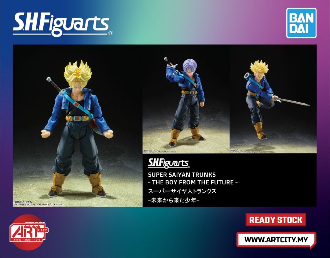 Bandai s.h.figuarts - SHF Super Saiyan Trunks - The Boy From The Future ...
