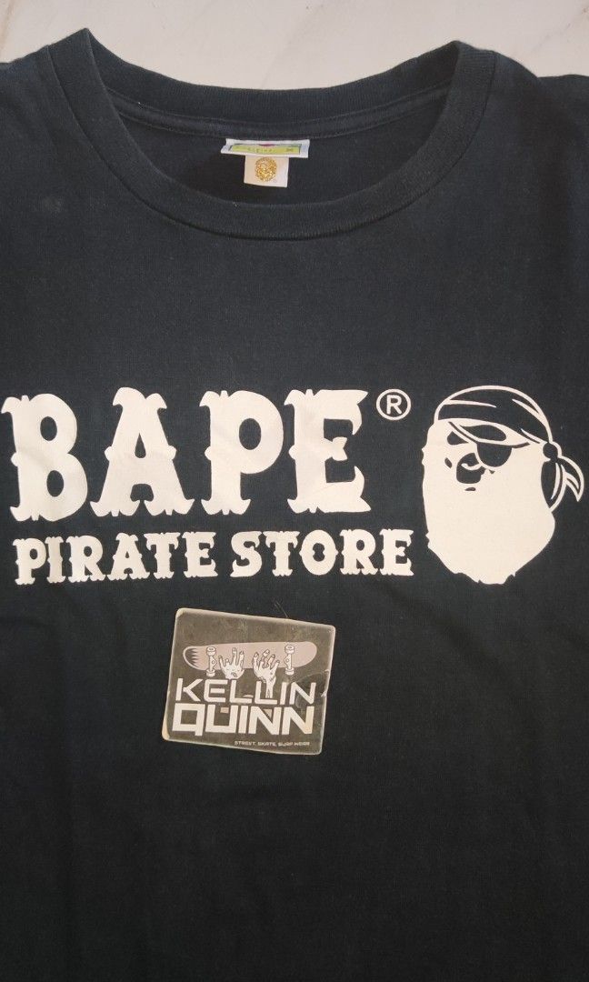 Bape Pirate, Men's Fashion, Tops & Sets, Tshirts & Polo Shirts on Carousell