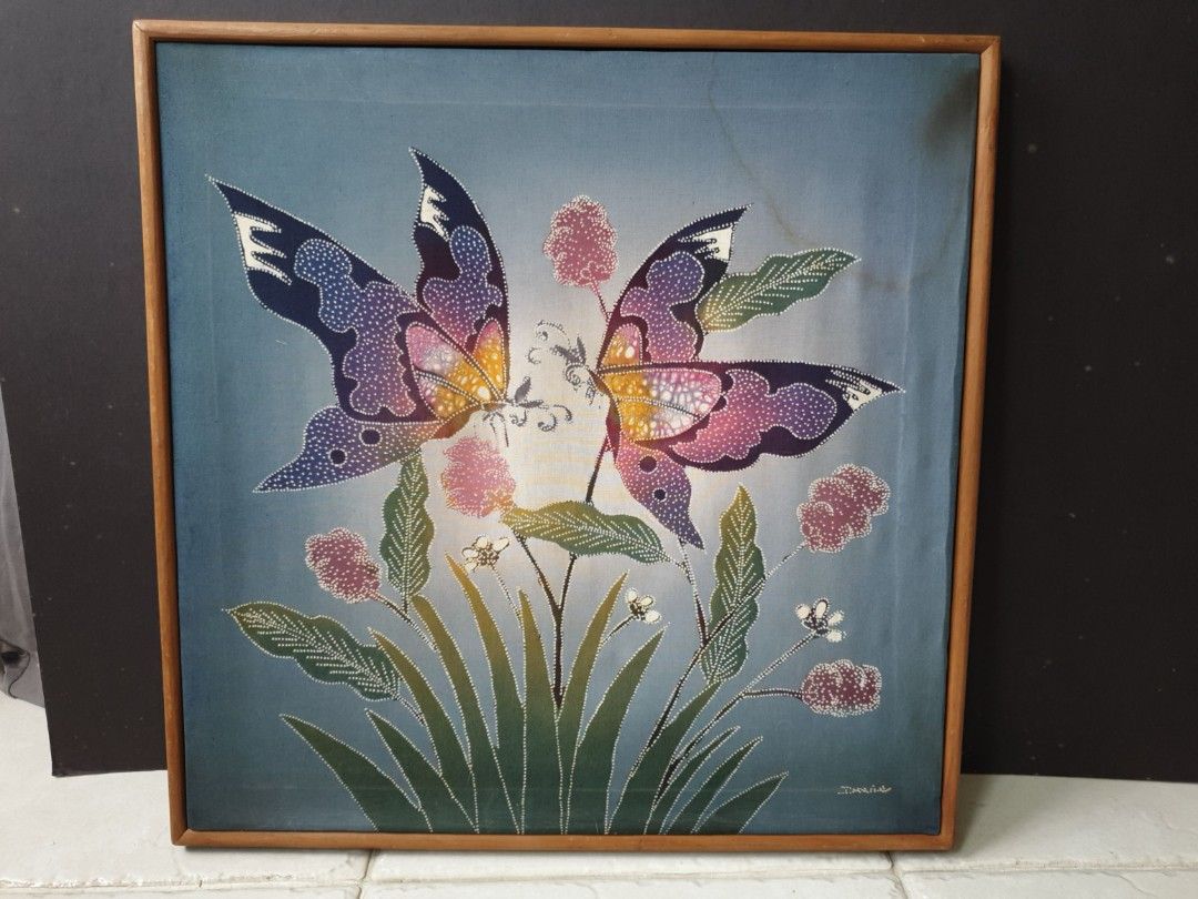 Batik Artwork In Wooden Frame, Furniture & Home Living, Home Decor ...