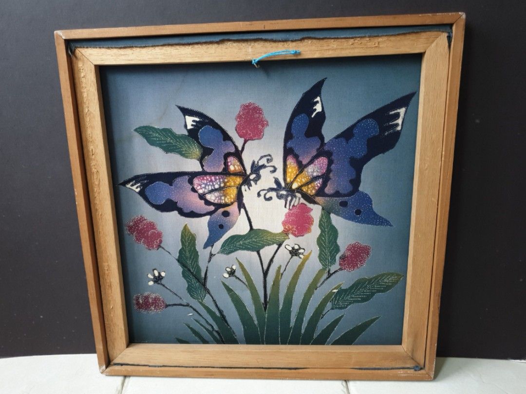 Batik Artwork In Wooden Frame, Furniture & Home Living, Home Decor ...
