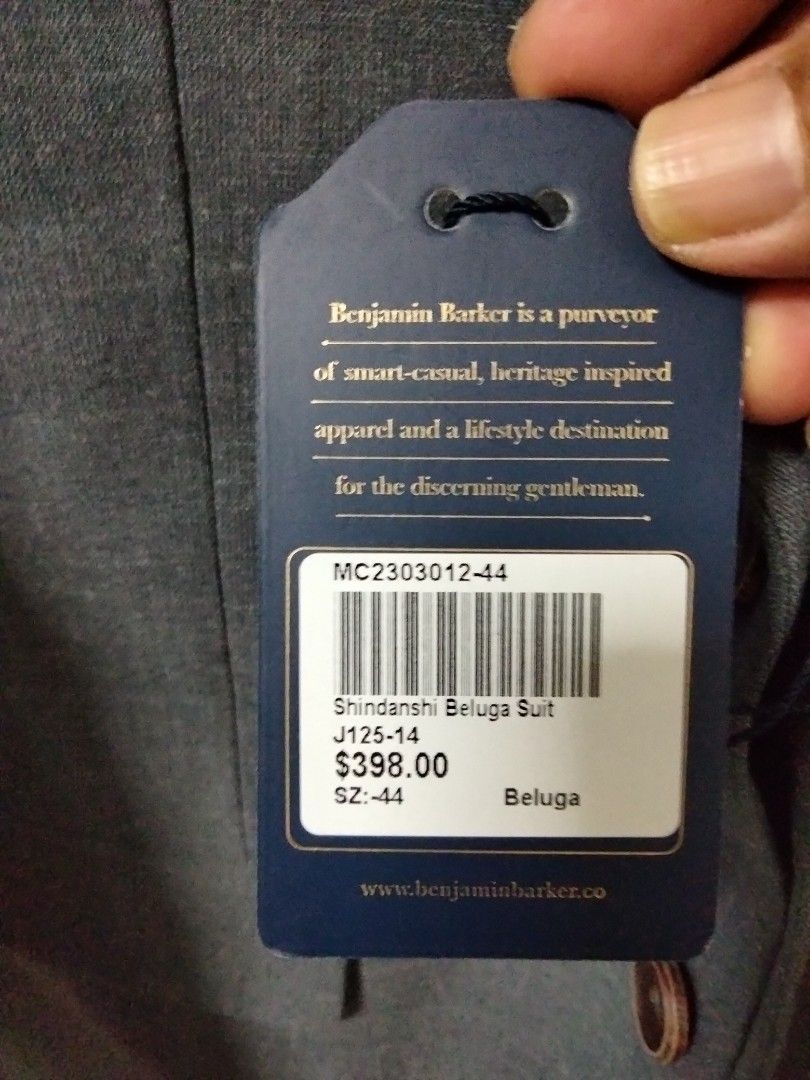 (BN) Benjamin Barker suit, Men's Fashion, Coats, Jackets and Outerwear ...