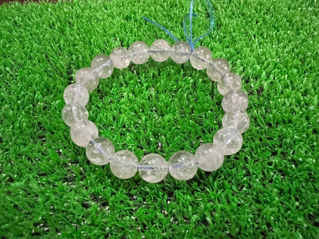 Blue Rabbit Hair Crystals Bracelet, Women's Fashion, Jewelry ...