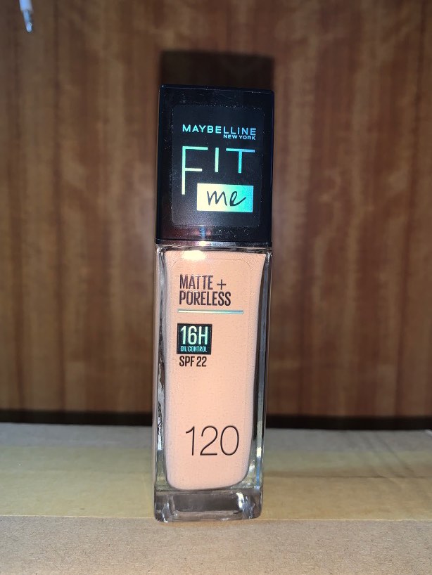 BN Maybelline Fit Me Foundation Classic Ivory SPF 22 shade 120 matte poreless, Beauty & Personal ...