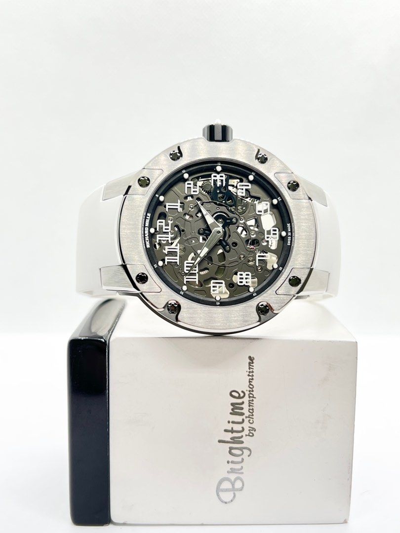 Brand New Richard Mille RM 033 TI Skelton Dial Automatic Titanium ...