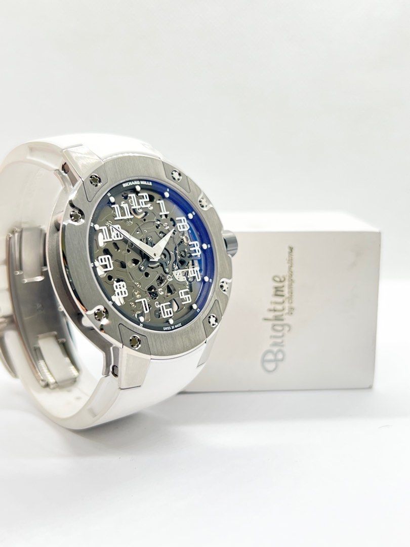 Brand New Richard Mille RM 033 TI Skelton Dial Automatic Titanium ...